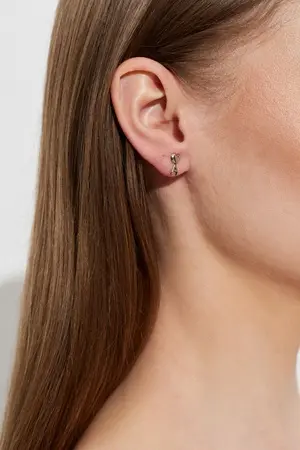 AMI Paris Brass Earrings - Silver