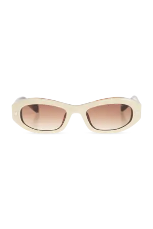 Maison Kitsuné X A. Society Rectangle Sunglasses - Cream