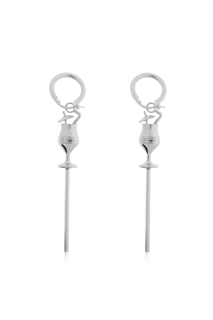 MAISON MARGIELA Earring With Pendant - Silver