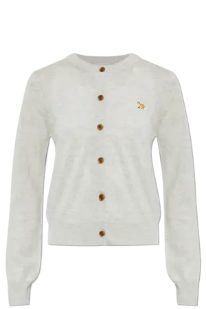 Maison Kitsuné Cardigan With Logo Patch