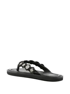 Toga Stud-embellished Leather Sandals