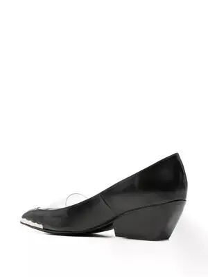 Toga Metal-tip Transparent-panel Pumps