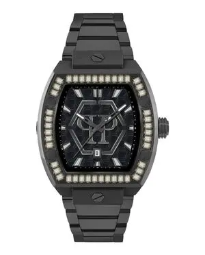 Philipp Plein The Hexagon Phantom Crystal Watch - Stainless Steel
