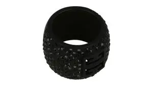 Givenchy 4g Ring With Crystals - Black