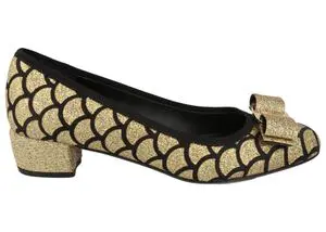 FERRAGAMO Vara Glitter Pumps