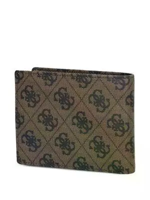 Guess Milano Monogram-print Logo-plaque Wallet