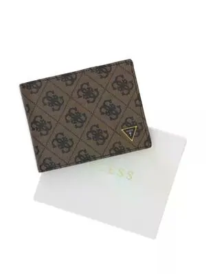 Guess Milano Monogram-print Logo-plaque Wallet