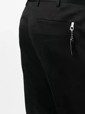PT TORINO Straight-leg Cropped Trousers - Black