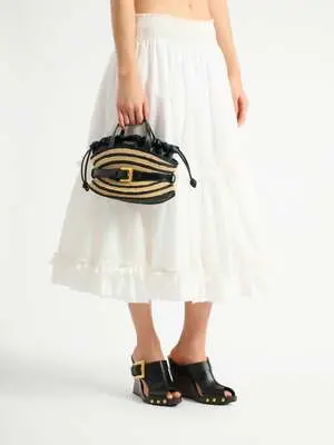 Balmain Mini Shuffle Bag - Beige