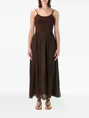 SESSUN Sweet Mambo Lace-Up Dress Brown