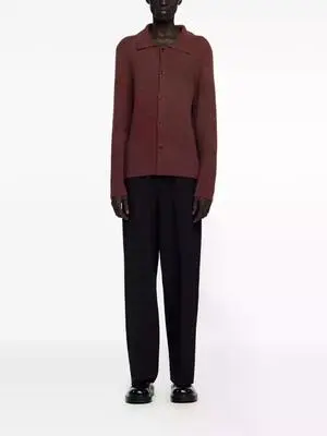 Sandro Waffle-knit Button-front Shirt