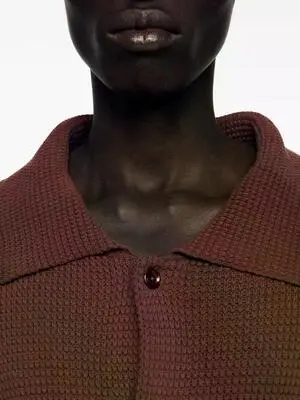 Sandro Waffle-knit Button-front Shirt