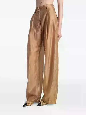 THELATEST Pleated Palazzo Trousers - Neutrals