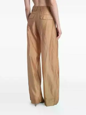 THELATEST Pleated Palazzo Trousers - Neutrals