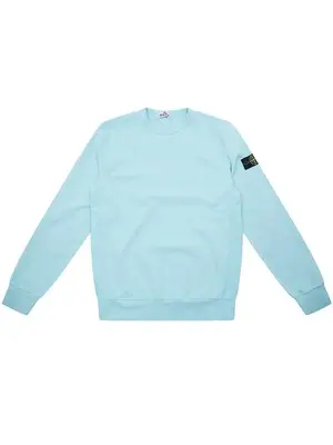 Stone Island Organic Cotton Fleece Sweatshirt - Blue