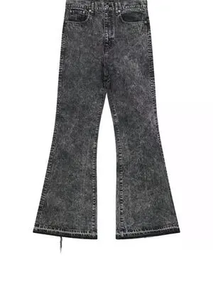 Junya Watanabe Acid-wash Frayed-hem Jeans