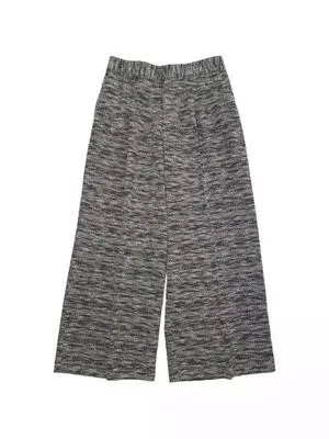 ERL Marl Effect Wide-leg Knitted Trousers