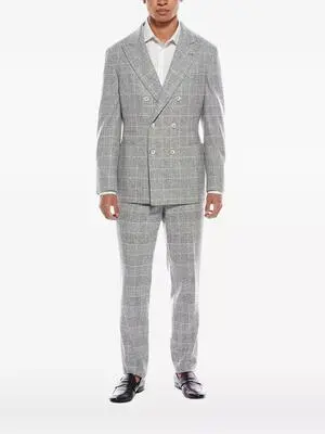Brunello Cucinelli Double-breasted Checkered Suit