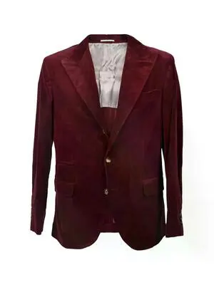 Brunello Cucinelli Single Breasted Blazer - Red