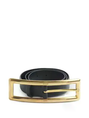 MUGLER Rectangular-buckle Belt - Black