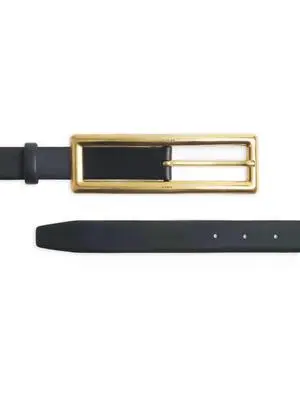 MUGLER Rectangular-buckle Belt
