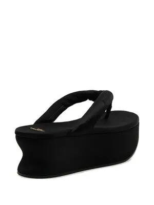 Balenciaga Gaeta Thong Sandals - Black