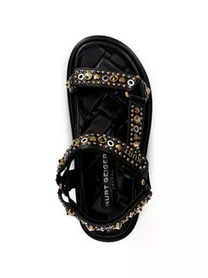 Kurt Geiger Orson Quilted Stud-embellished Sandals