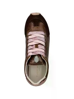 Kurt Geiger Crystal-embellished Eagle-head Sneakers - Brown