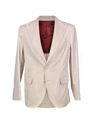 Brunello Cucinelli Single Breasted Blazer - Neutrals