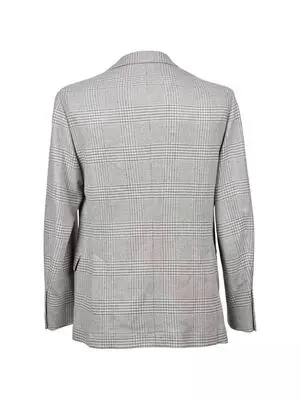 Brunello Cucinelli Check Three-button Blazer - Grey