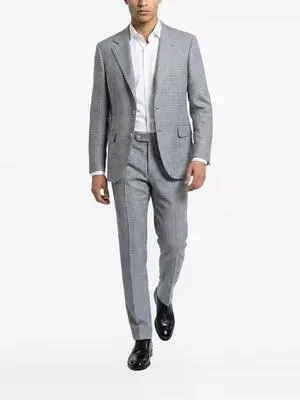 Brunello Cucinelli Prince Of Wales Check Suit - Grey