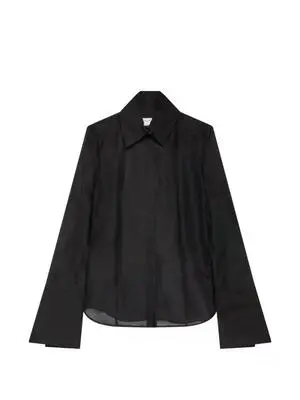 Matieres Fecales Sclera Semi-sheer Shirt - Black