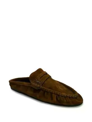 Saint Laurent Le Loafer Logo-plaque Mules