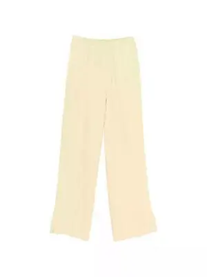 FORTE_FORTE Elasticated-waist Linen Trousers - Neutrals