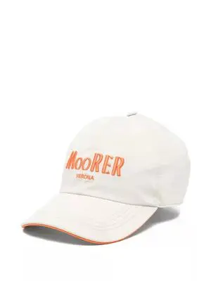 MOORER Logo-detail Baseball Cap - Neutrals