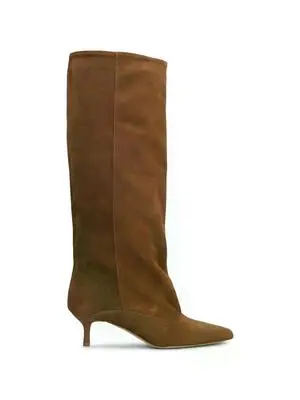 GISEL MOIRE 50mm Lory Suede Knee-high Boots