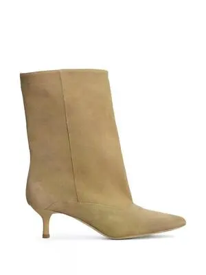 Gisel Moire Slip On Boots For Women