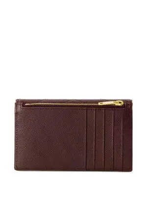 Saint Laurent Cassandre Fragments Card Holder - Red