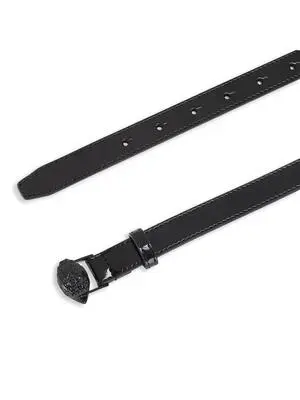 Kurt Geiger Eagle Head Patent-leather Belt - Black
