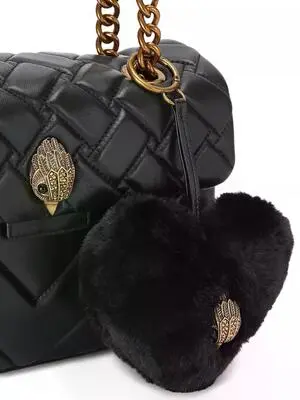 Kurt Geiger Eagle Head Heart Keyring - Black