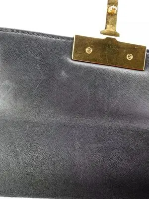 Dior 30 Montaigne Box Bag Leather Crossbody - Black