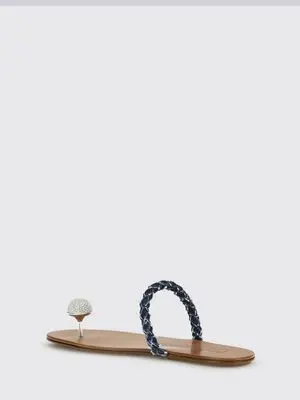 PEDRO GARCIA Pipa Braided Rhinestone Thong Sandals