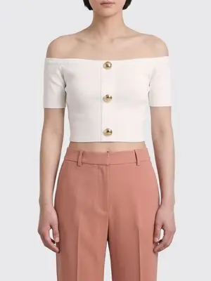 Elisabetta Franchi Cropped Top - Ivory