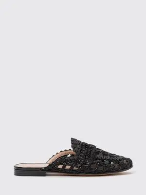 TWINSET Woven Mule Flat Shoes - Black