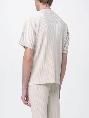 Issey Miyake Pleated Polyester T-shirt