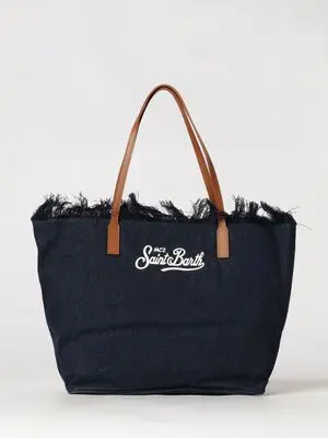 MC2 SAINT BARTH Embroidered Tote Bag - Blue 1