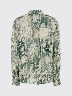 PT TORINO Viscose Shirt With Floral Print - Green