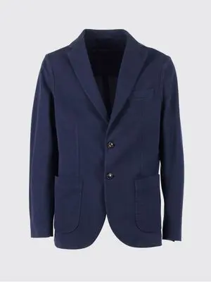 CIRCOLO 1901 Single Breasted Blazer In Cotton - Blue