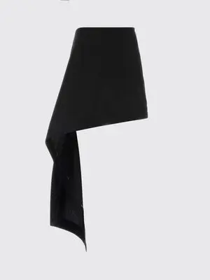 Loewe Asymmetrical Draped Skirt - Black