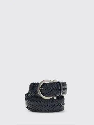 FERRAGAMO Woven Belt - Navy